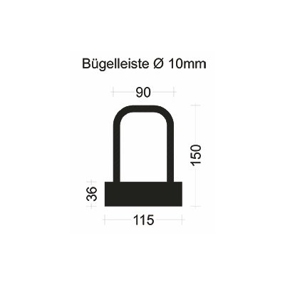 Nevoga Plexus Bügelleiste 10mm- 150mm WS 160-180 Bewehrungsanschluss ...