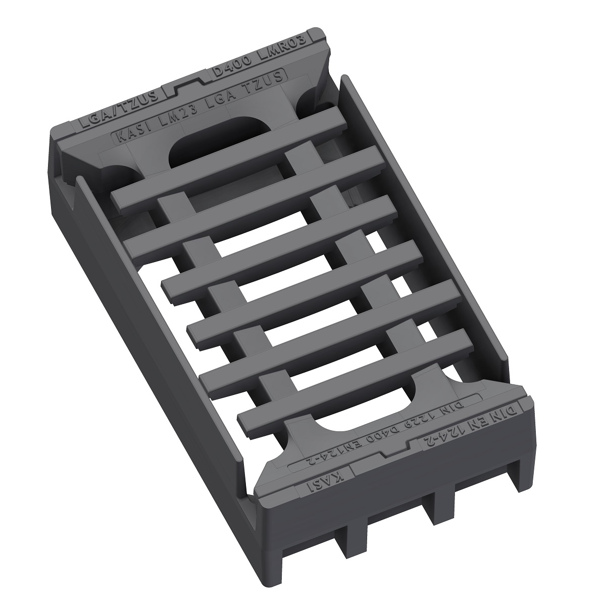 Aufsatz 300x500mm Kl. D400 SW 34.5mm Guss Pultform mit Einlage | KRAFT Baustoffe Web-Shop