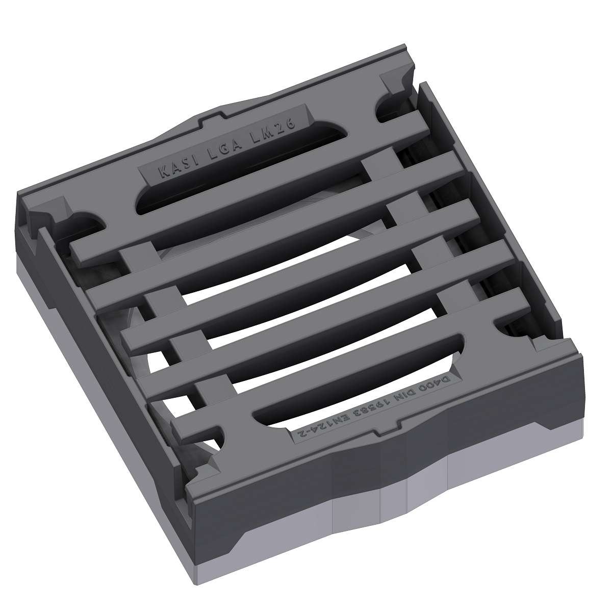 Aufsatz 500x500mm Kl. D400 SW 36mm Beton-Guss Pultform mit Einlage | KRAFT Baustoffe Web-Shop